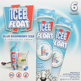 Calories in Freeze Tubes, Blue Raspberry Icee & Vanilla Ice Cream from Icee