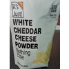 Calories in White Cheddar Cheese Powder from It's Just!