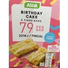 Calories in Birthday Cake Fibre Bars from ASDA