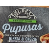 Calories in Pupusas Corn Masa Stuffed with Birria & Cheese from Del ...