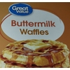 Calories in Buttermilk Waffles from Great Value