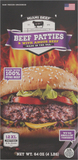 Calories in Beef Patties, with Angus Beef, XL from Miami Beef