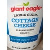 Calories in Large Curd Cottage Cheese from Giant Eagle