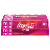 Calories in Soda, Spiced, Raspberry, Mini from Coca-Cola