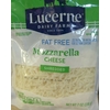 Calories in Fat Free Shredded Mozzarella Cheese from Lucerne