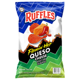 Calories in Potato Chips, Flamin' Hot Queso Cheese from Ruffles