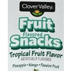 Calories in Fruit Flavored Snacks Tropical Fruit Flavor from Clover Valley