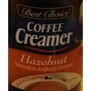 Calories in Hazelnut Coffee Creamer from Best Choice