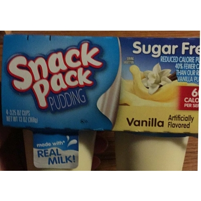 Calories in Sugar Free Vanilla Pudding from Snack Pack