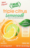 Calories in Drink Mix, Triple Citrus Lemonade from True Lemon