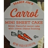 Calories in Carrot Mini Sheet Cake from Trader Joe's