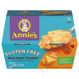 Calories in Gluten Free Real Aged Cheddar Rice Pasta & Cheese from Annie's